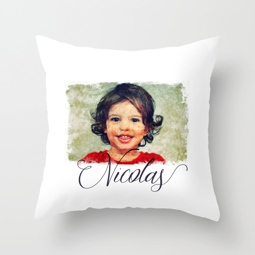The Little Paint - Perna Decorativa Personalizata cu fotografia ...